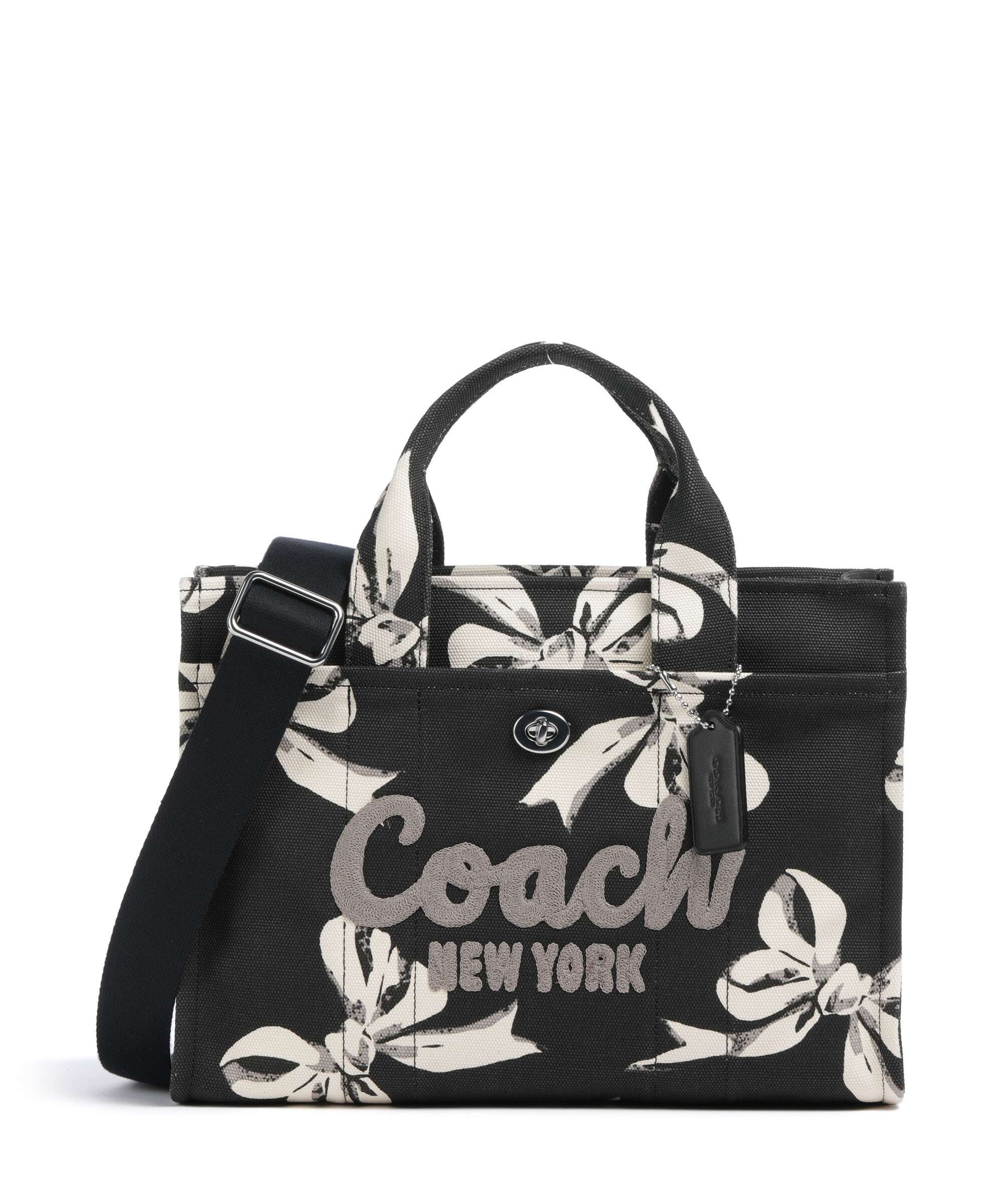 Coach Cargo Bow Print Handbag canvas black/multicolour - CY844-LHBLC ...