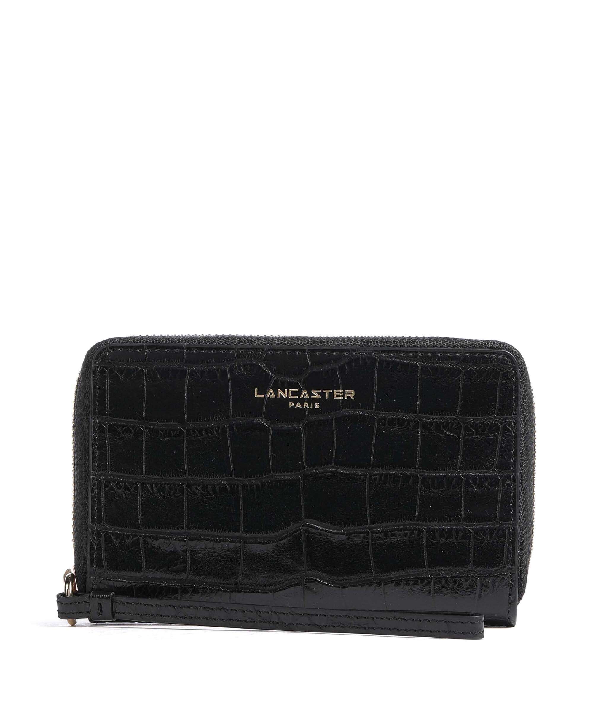 Lancaster Exotic Croco Wallet embossed cow leather noir - 124-12-NOIR ...