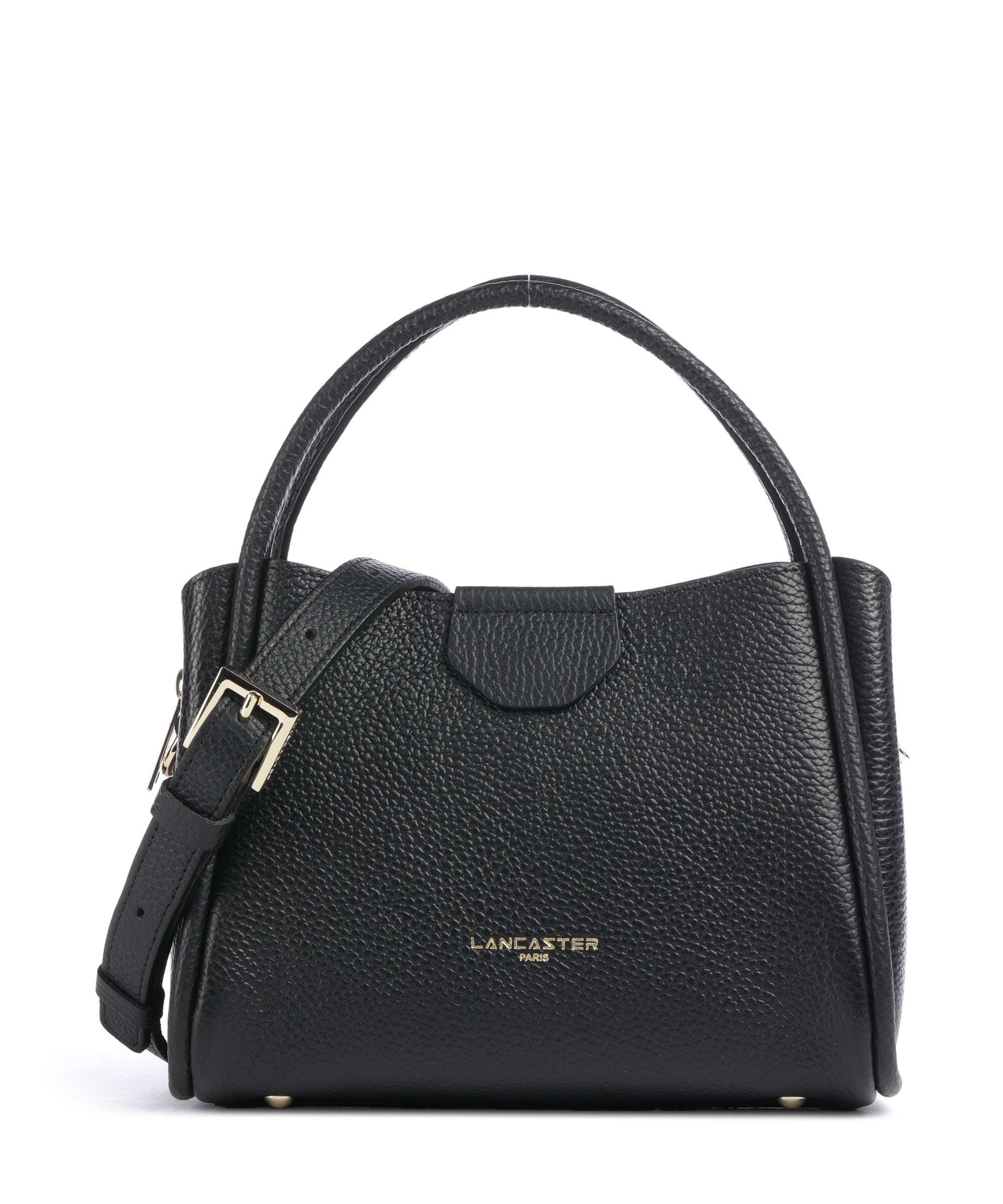 Lancaster Foulonne Ida Double Crossbody bag grained cow leather noir ...