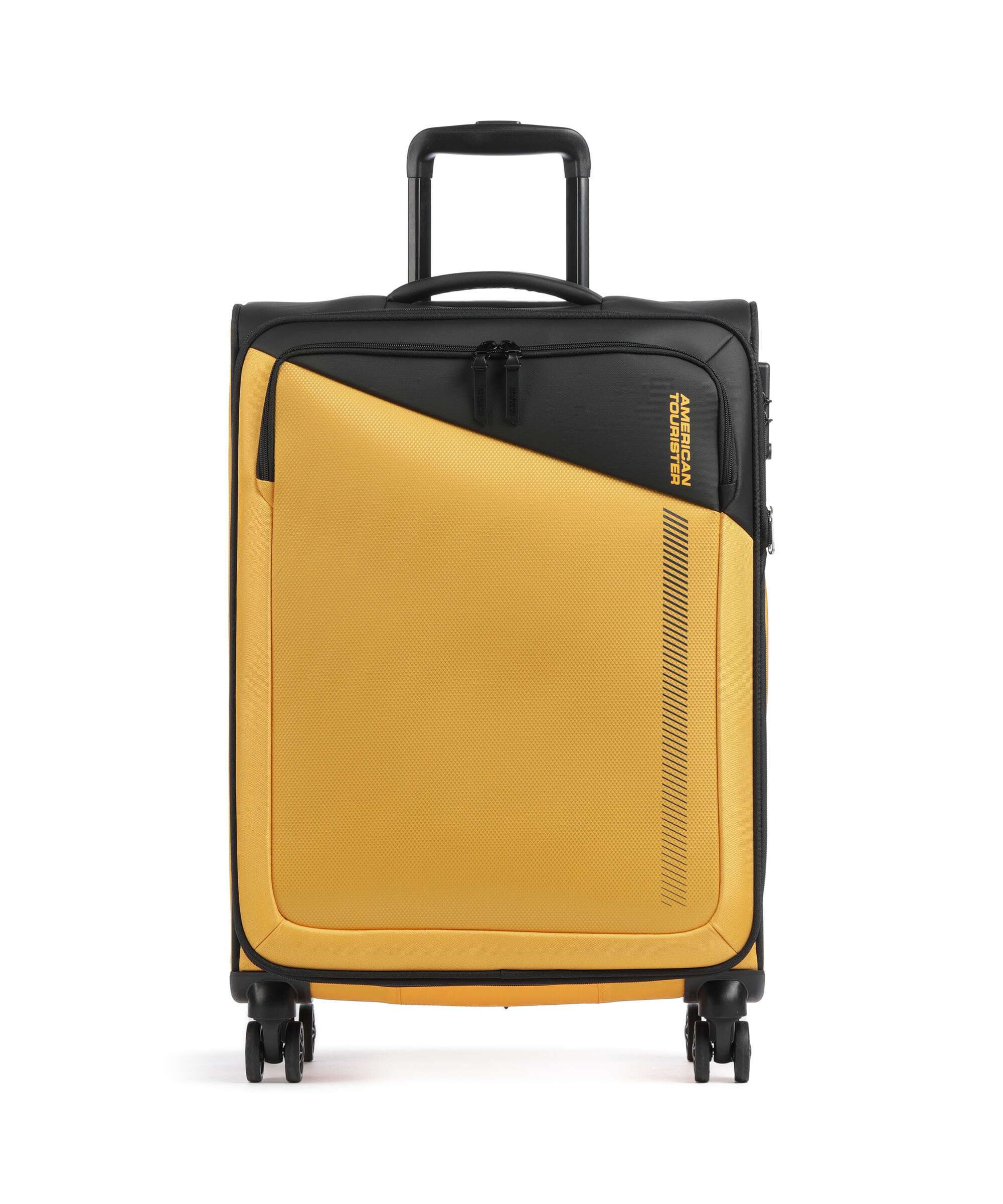 American Tourister Daring Dash M Spinner (4 wheels) black/yellow 67 cm ...