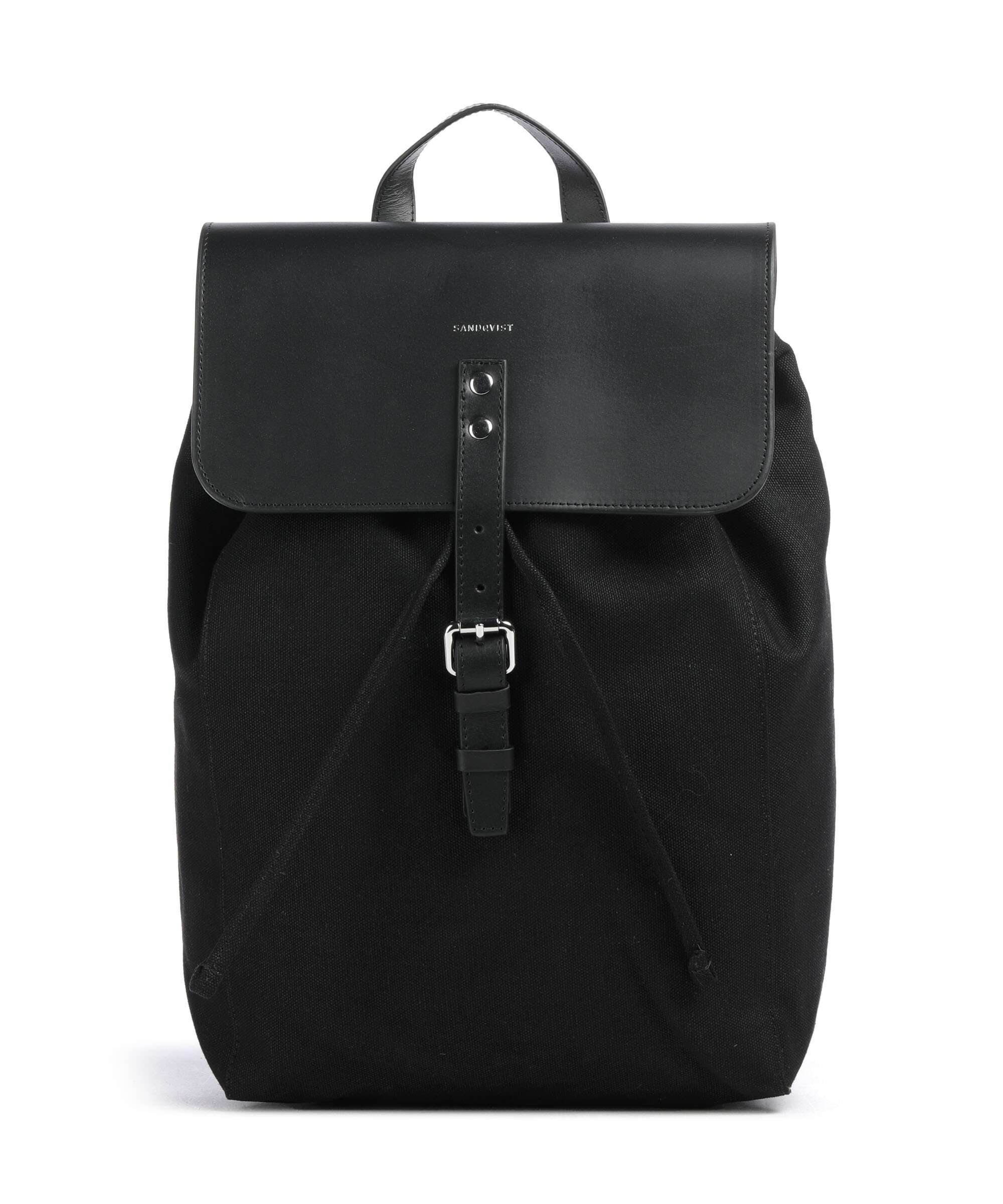 Sandqvist Grand Canvas Alva Backpack 13″ organic cotton black - SQA503 ...