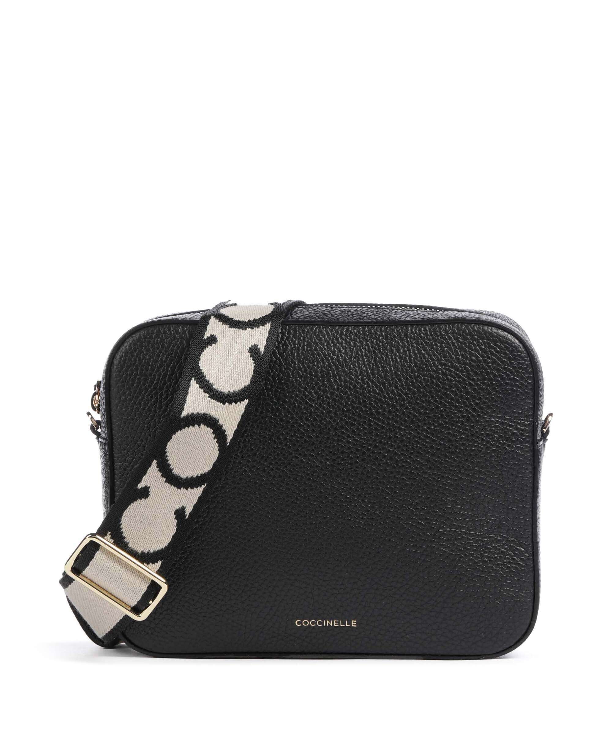 Coccinelle Tebe Crossbody bag grained leather noir - E5MN555M301-001 ...