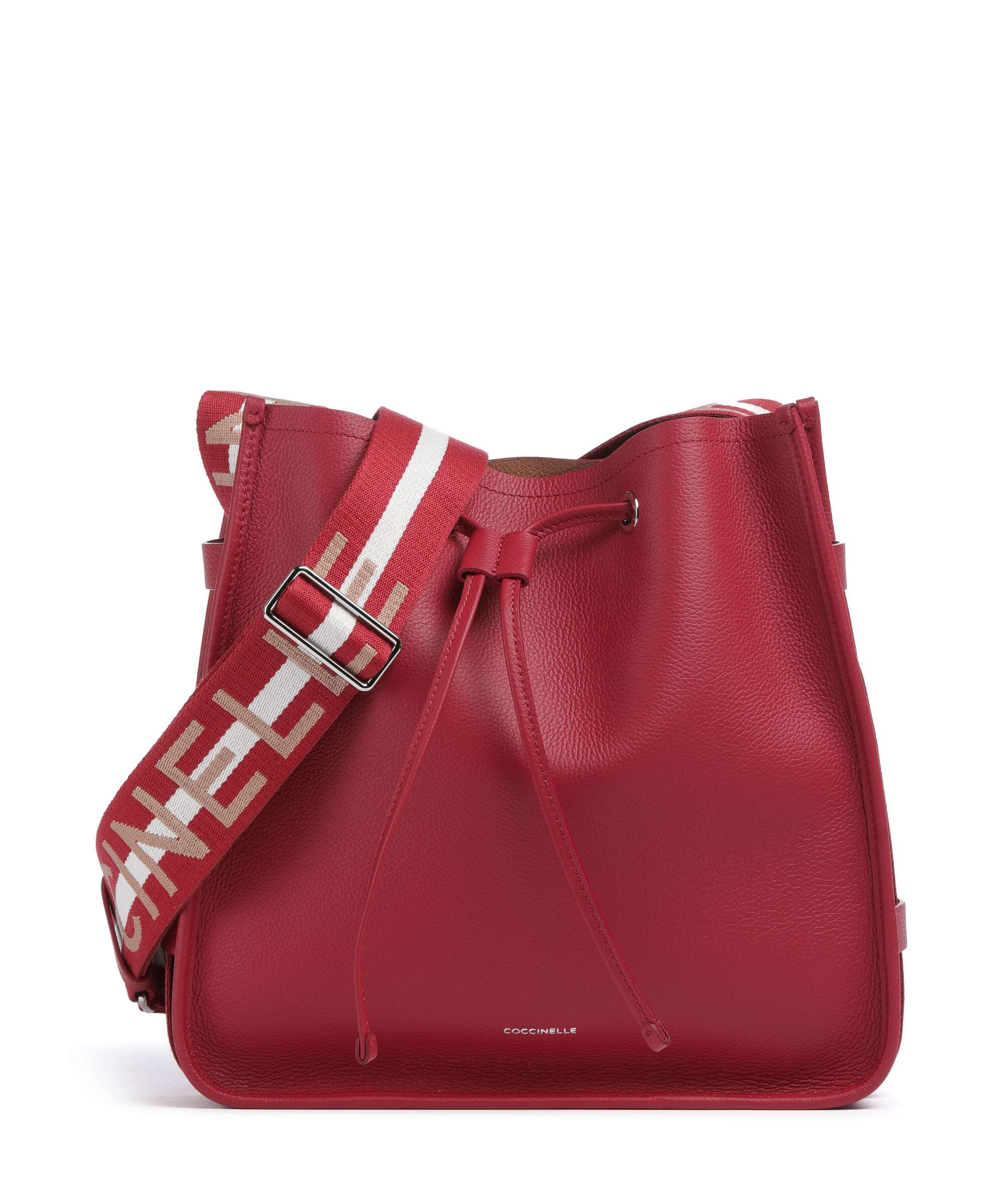 Coccinelle Raquel Bucket bag grained cow leather sangria/skin ...